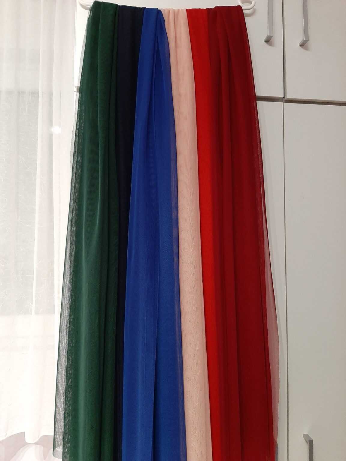 Šalovi raznih boja od tila - Elegant Shop